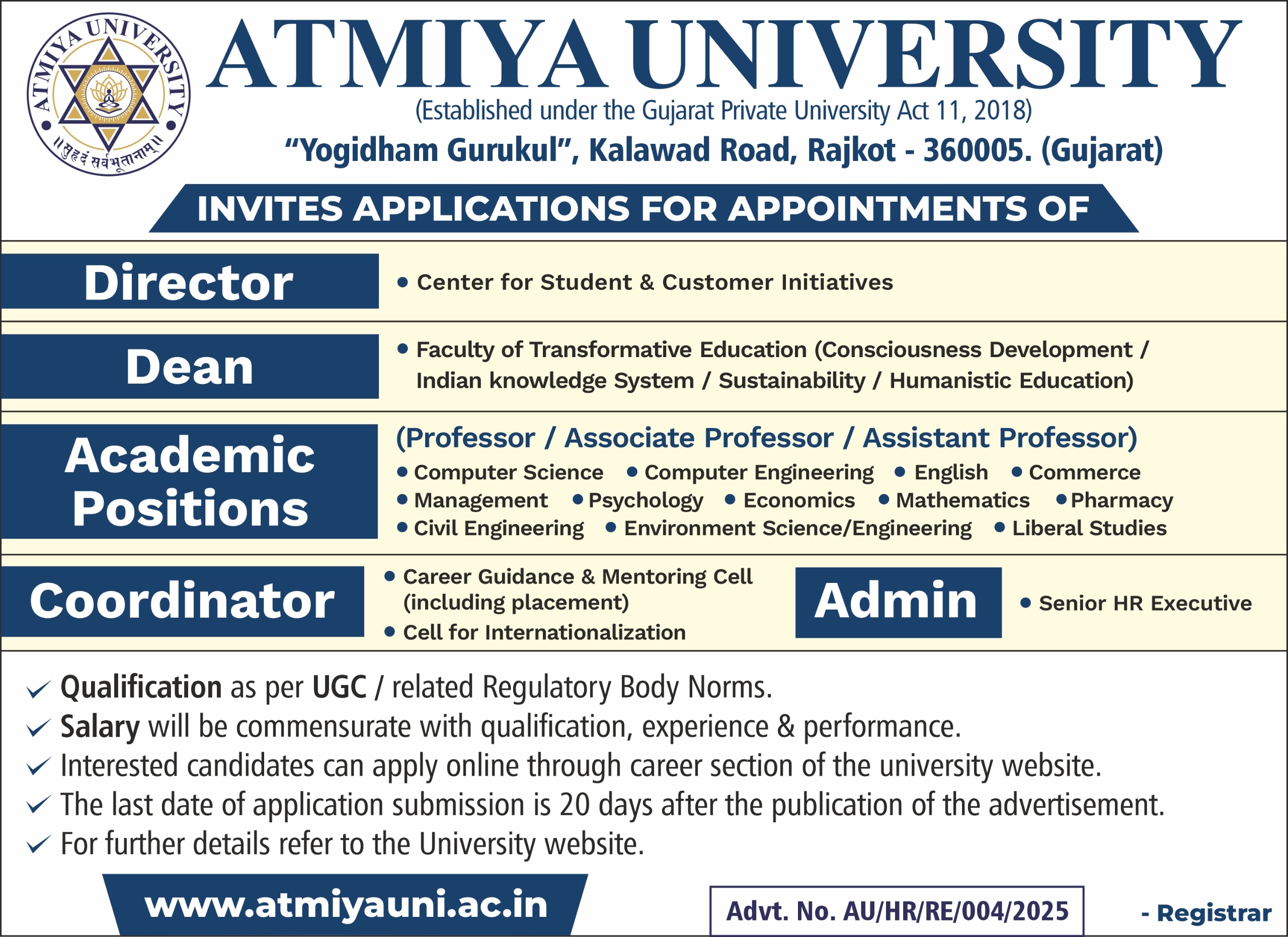 ATMIYA University